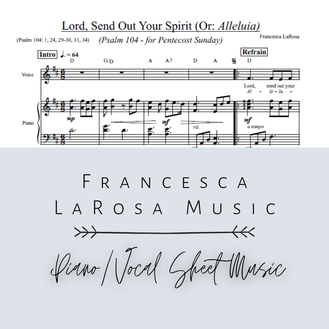 Sunday, May 28, 2023 (Pentecost Sunday) – Francesca LaRosa Music