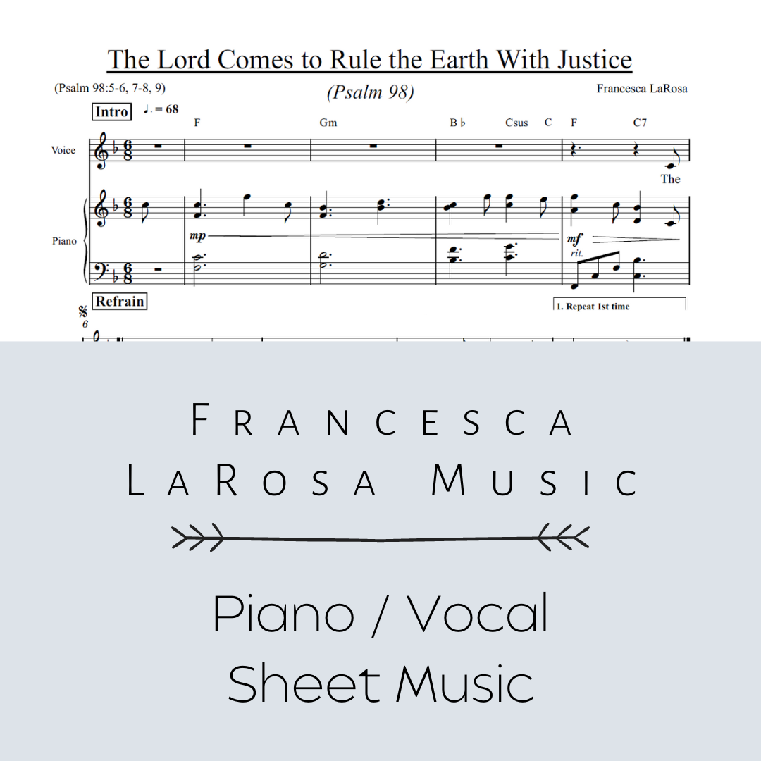 Psalm 98 - The Lord Comes to Rule the Earth With Justice – Francesca ...