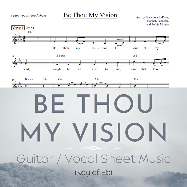 Be Thou My Vision (Guitar / Vocal With 3-Part Harmony) (key of Eb ...