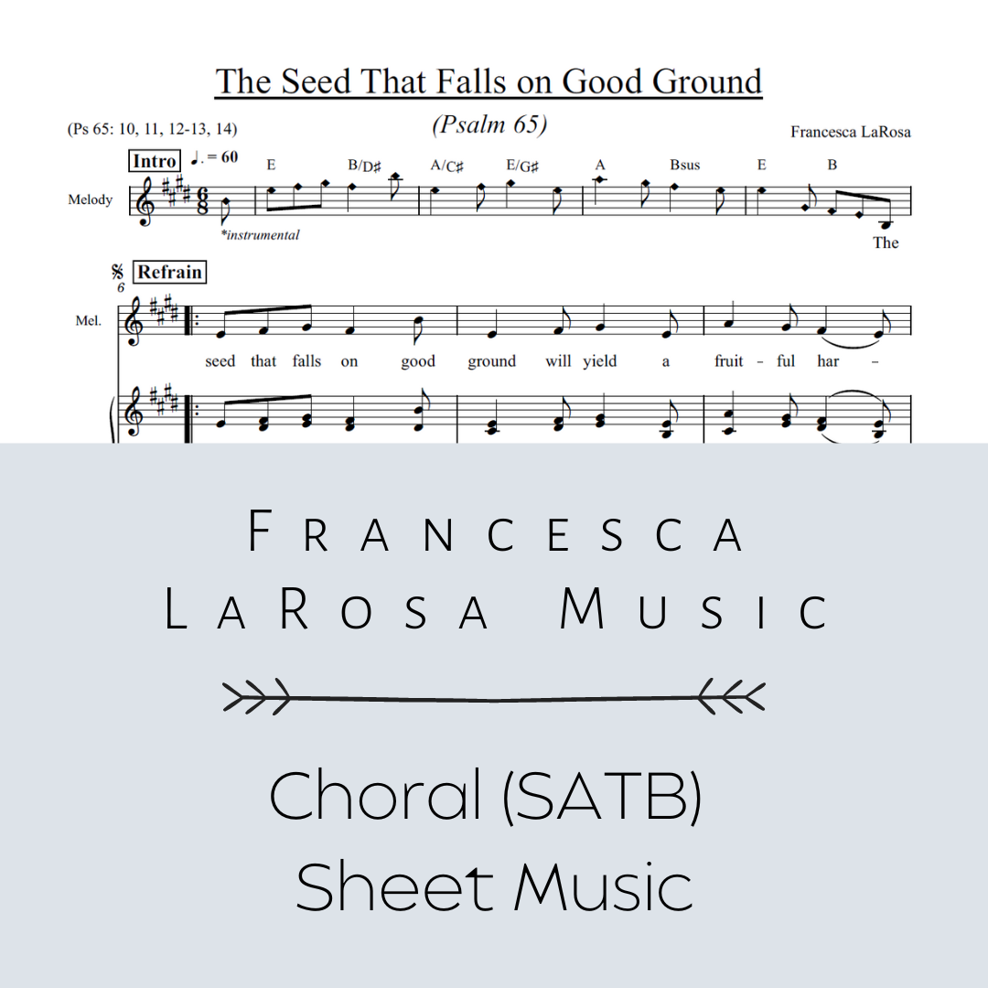 Psalm 65 - The Seed That Falls on Good Ground (Choir SATB Metered Vers ...