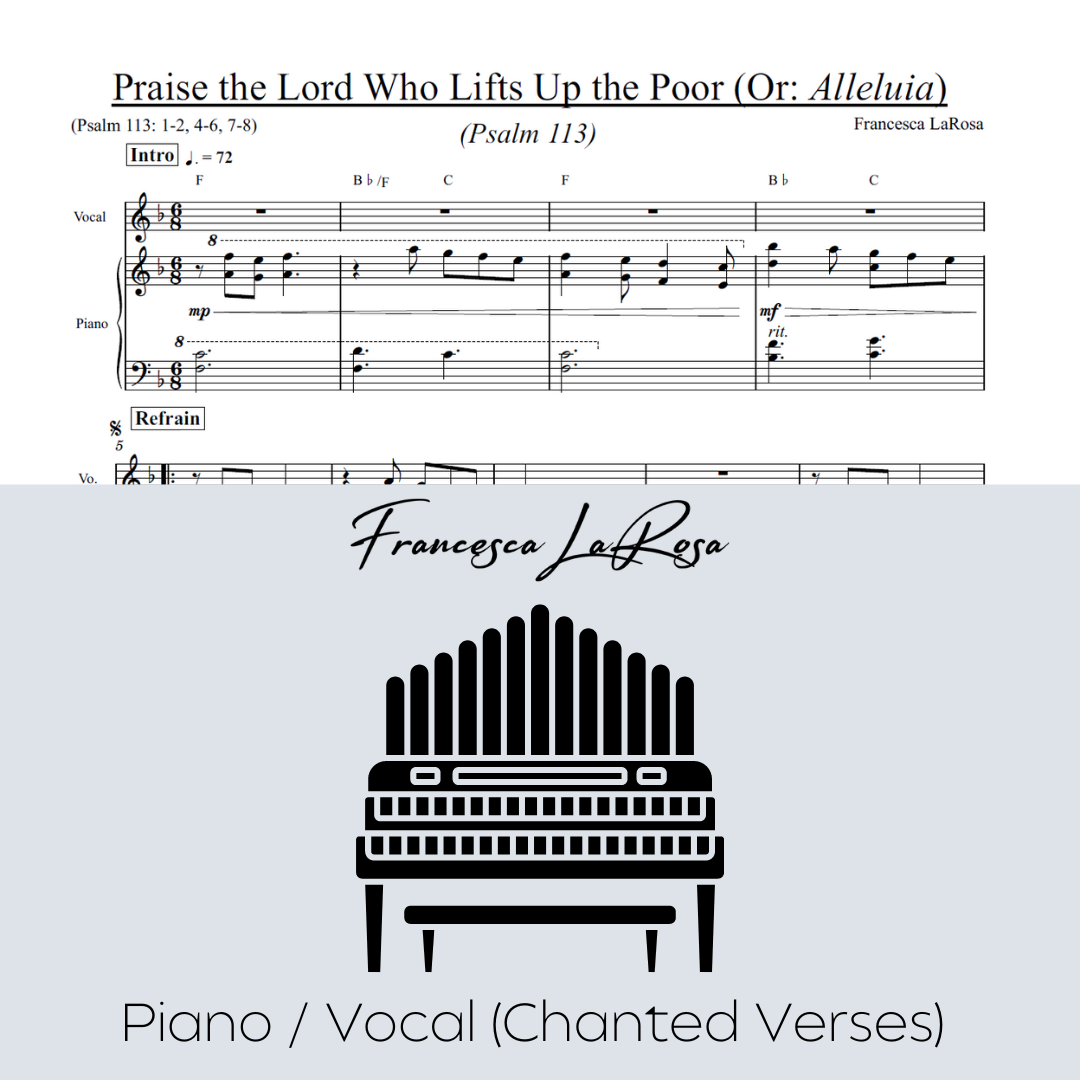 Psalm 113 - Praise the Lord Who Lifts up the Poor (Piano / Vocal Chant ...