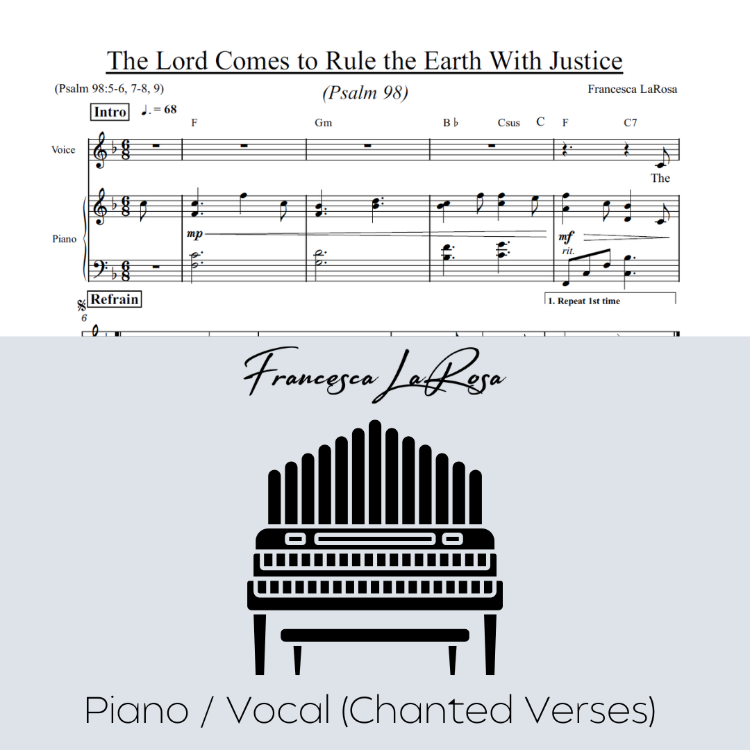 Psalm 98 - The Lord Comes to Rule the Earth With Justice (Piano / Voca ...